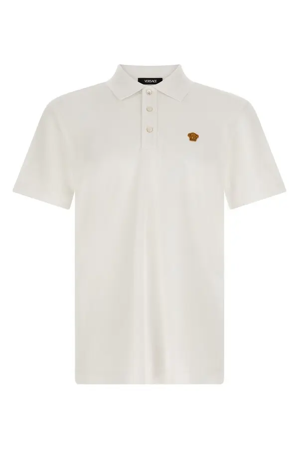 Versace Medusa' Polo Shirt - White