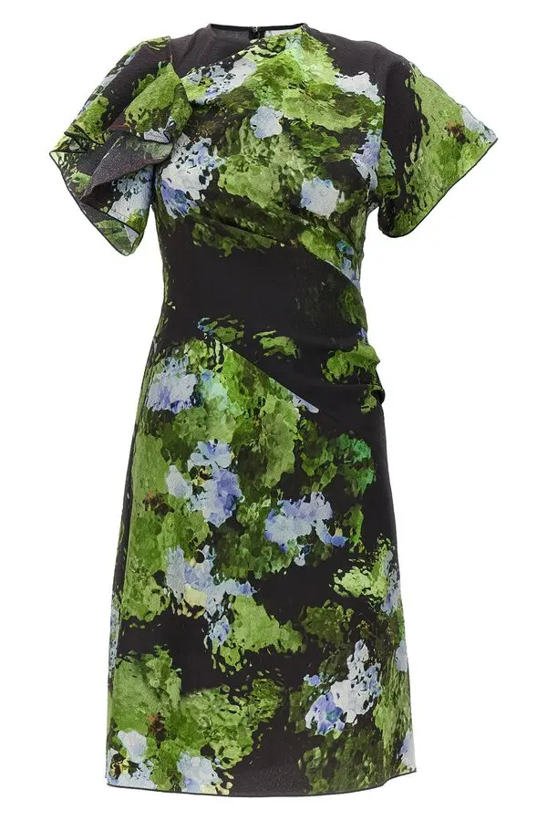 Victoria Beckham Floral Printed Dress