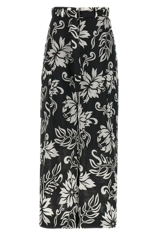 Sacai Floral Print Trousers