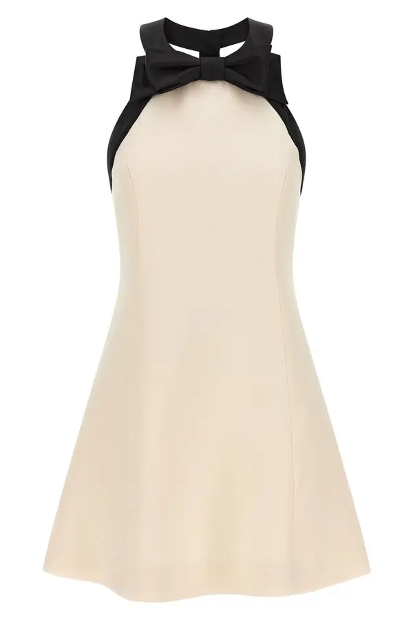 Valentino Garavani Crêpe Couture Mini Dress - White/black