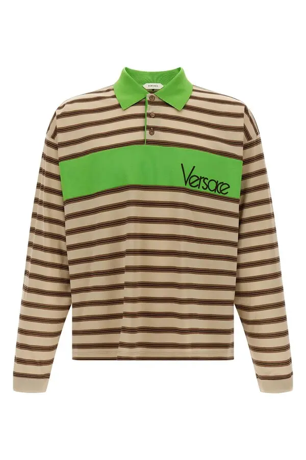 Versace Intarsia Polo Shirt