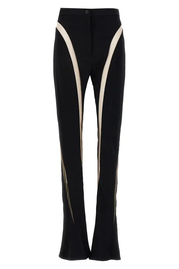 MUGLER Mesh Insert Leggings