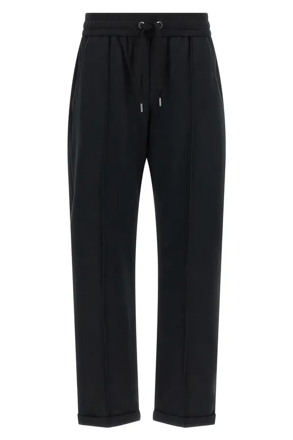 Brunello Cucinelli Flared Track Joggers - Black