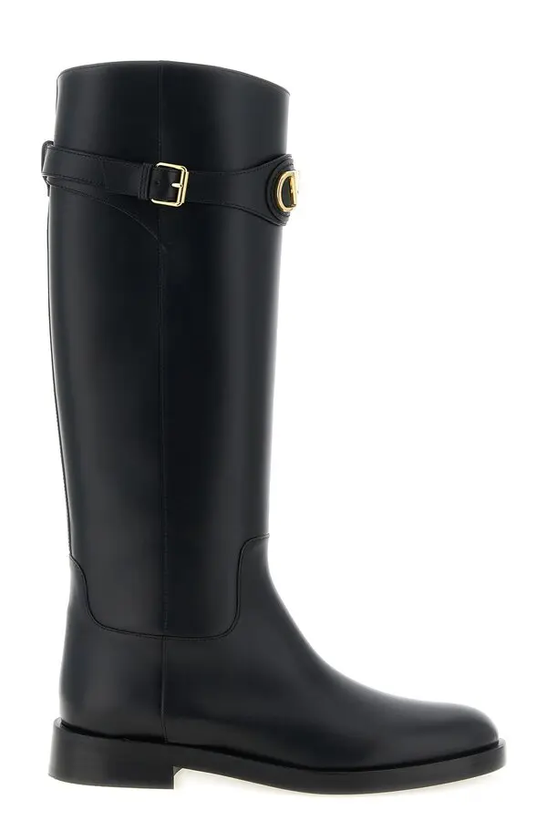 Valentino Garavani Vlogo Signature' Boots - Black