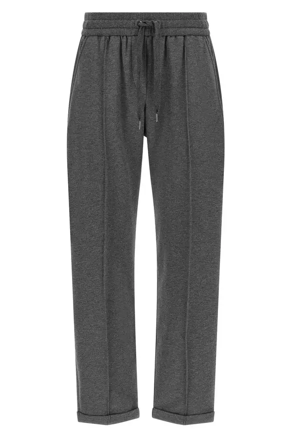 Brunello Cucinelli Flared Sweatshirt Track Joggers - Gray