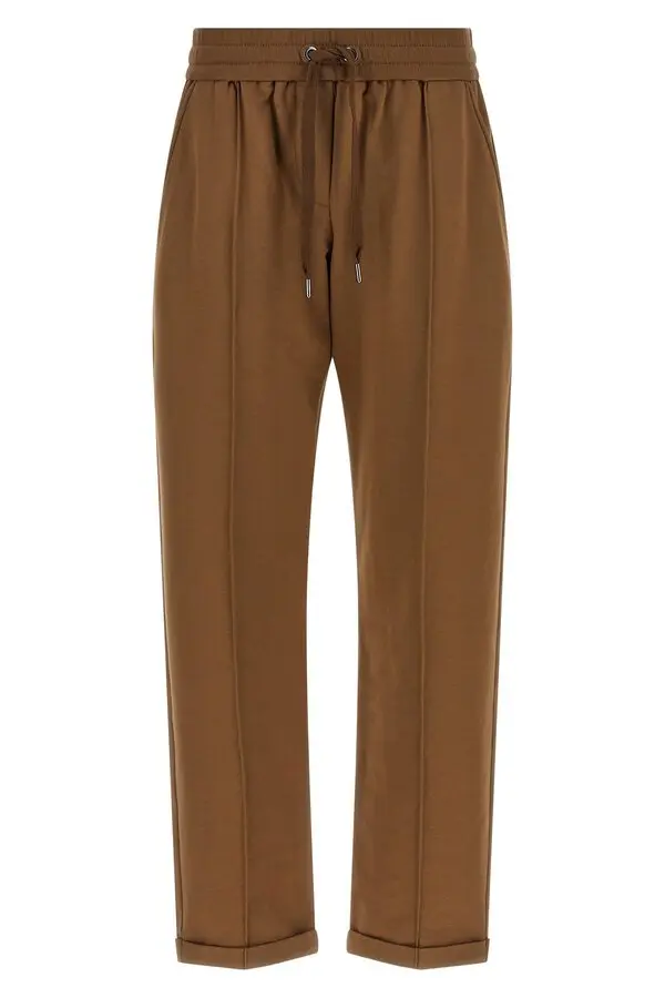 Brunello Cucinelli Flared Track Joggers - Brown