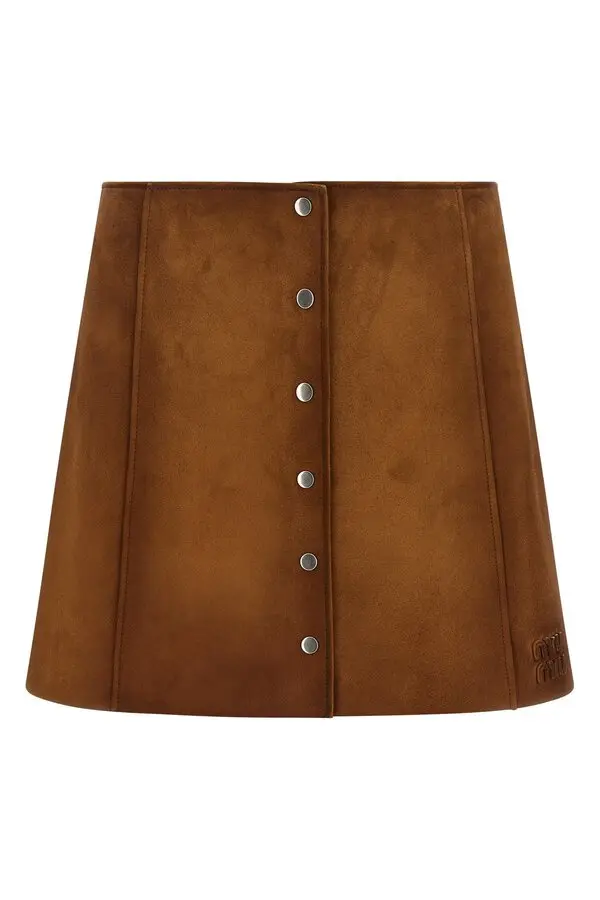 Miu Miu Suede Mini Skirt