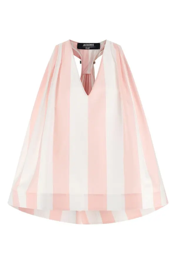 Jacquemus Striped Stretch Cotton Le Haut Norma Top