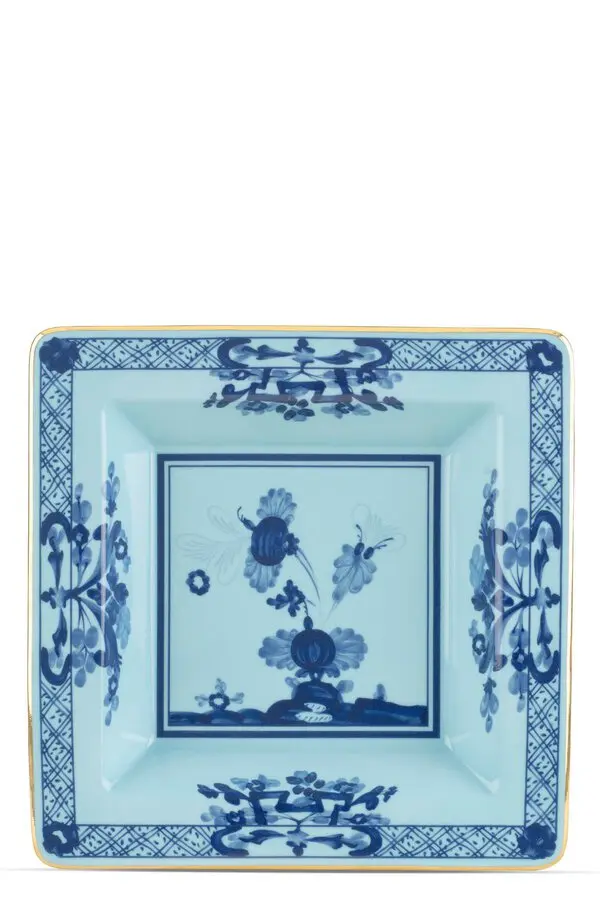 GINORI 1735 Square 'oriente Italiano' Valet Tray 18 Cm