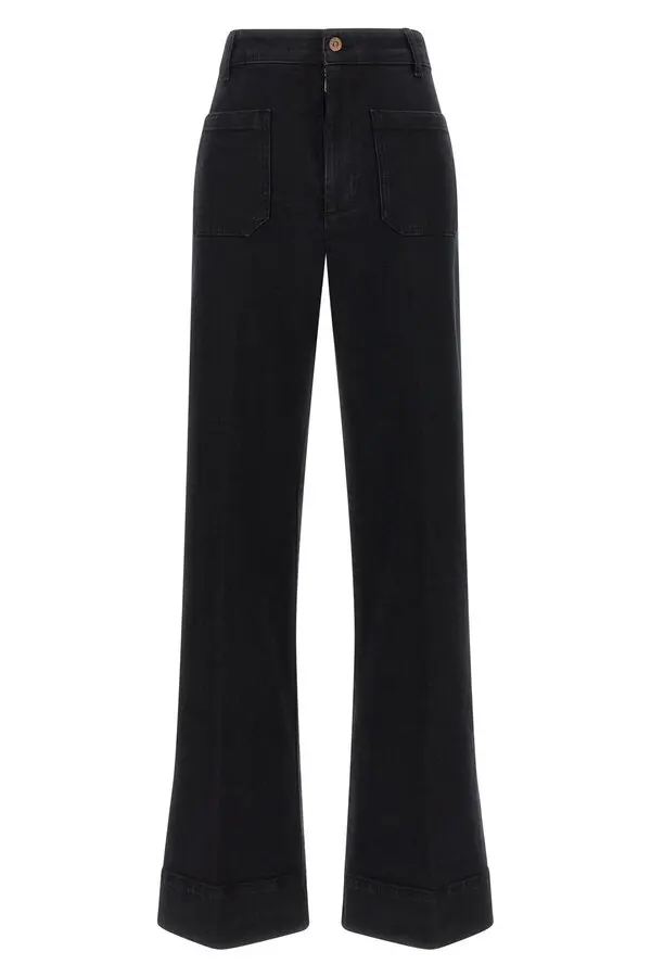 Victoria Beckham Alina Tailored Flared Jeans - Black
