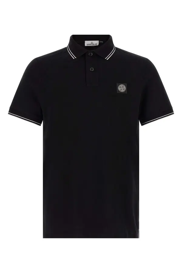 Stone Island 2200010' Polo Shirt - Black