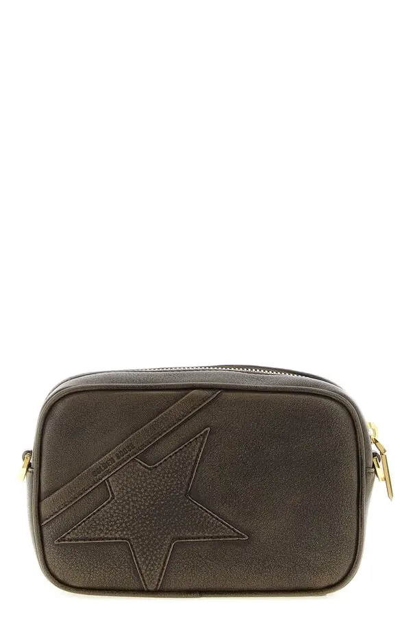 GOLDEN GOOSE Star Mini Leather Clutch Bag