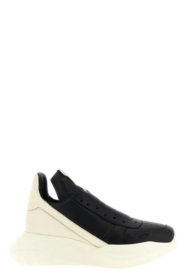 Rick Owens Geth Runner Sneakers - White/black