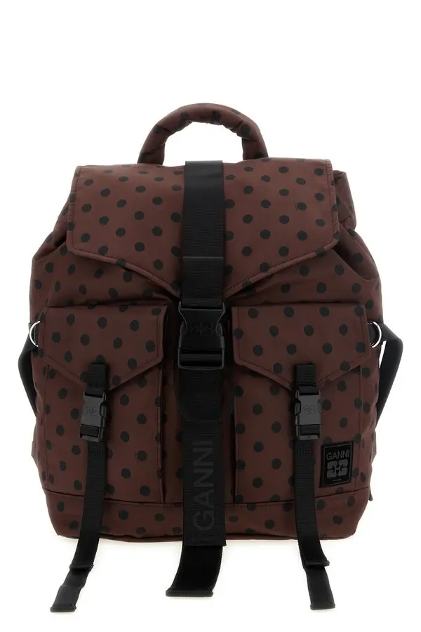 GANNI Re-tech Backpack - Brown