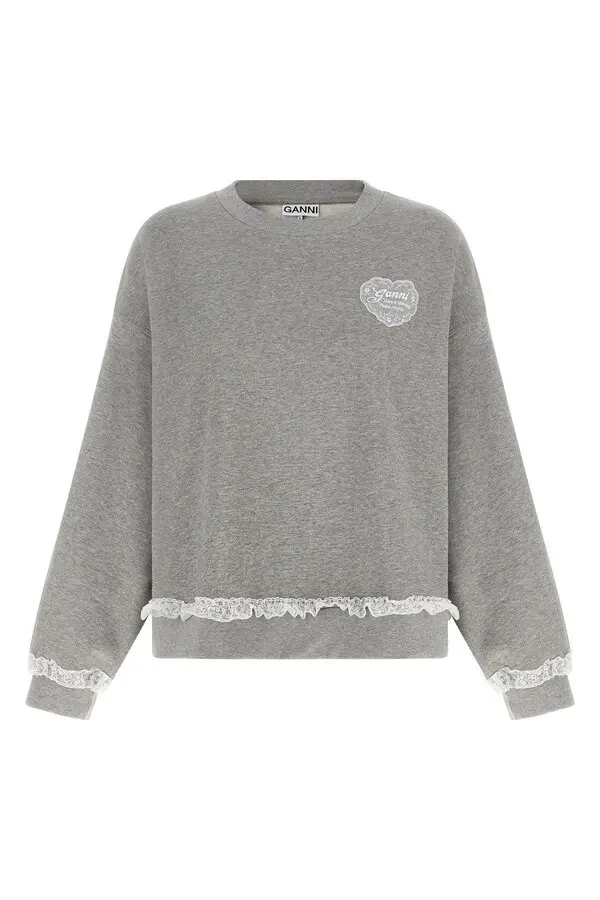 GANNI Isoli Sweatshirt - Gray