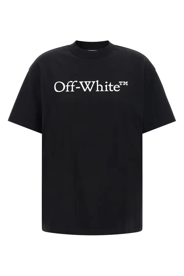 Off-White Big Logo Bookish' T-shirt - Black