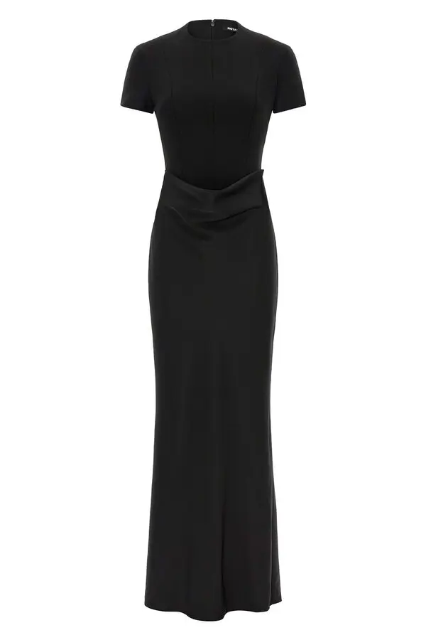 ROTATE BY BIRGER CHRISTENSEN Draped Mermaid Dress - Black