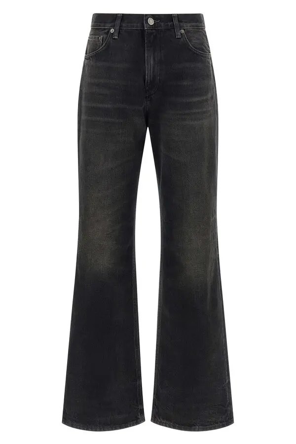 HAIKURE Korea Denim Pants - Black