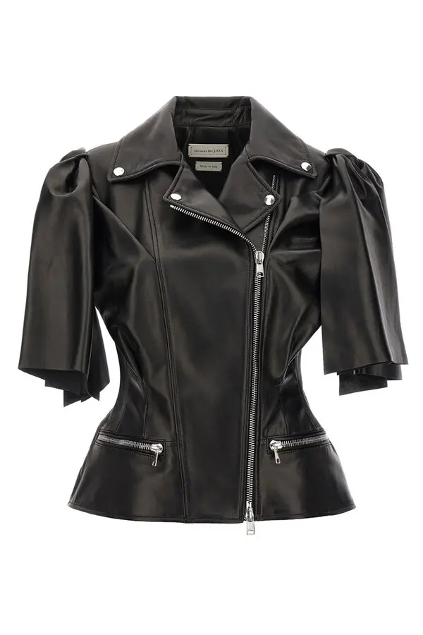 Alexander McQueen Leather Biker Vest