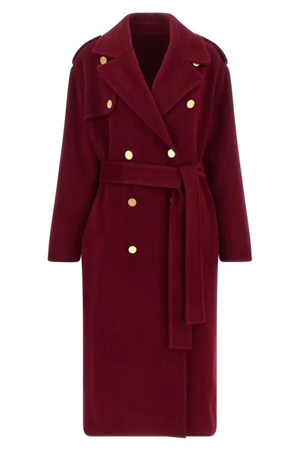 Alberta Ferretti Long Wool Coat