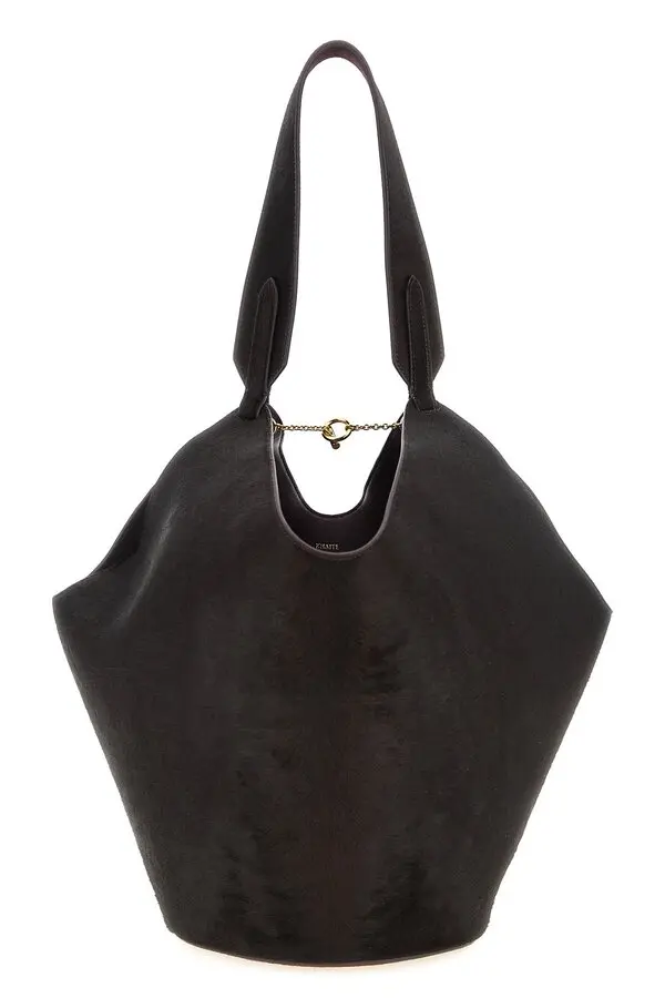 Khaite Lotus Small Shopping Bag - Bordeaux