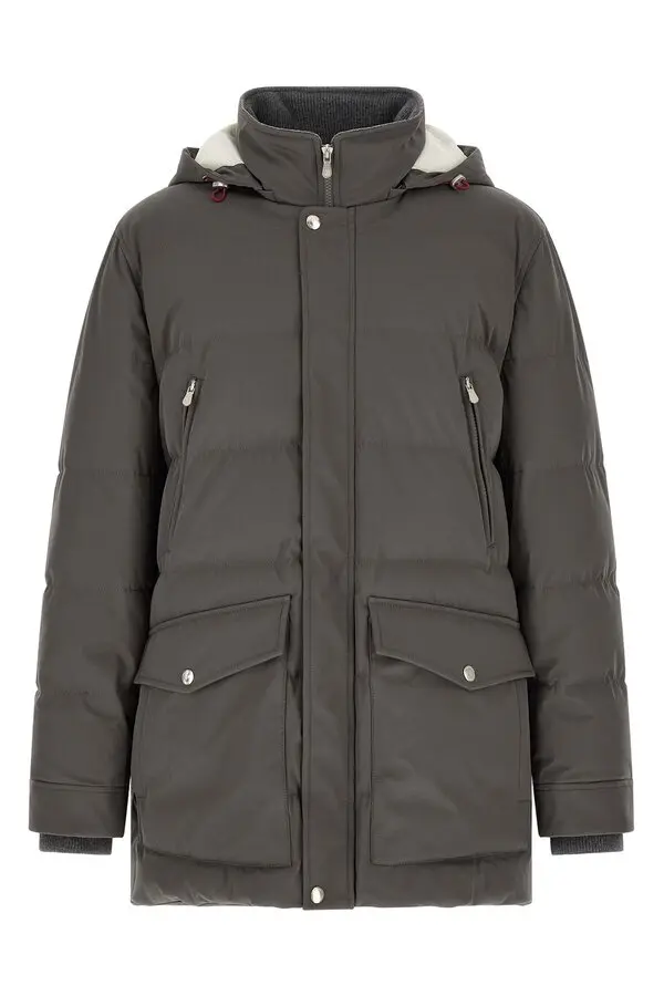 Brunello Cucinelli Quilted Parka - Gray
