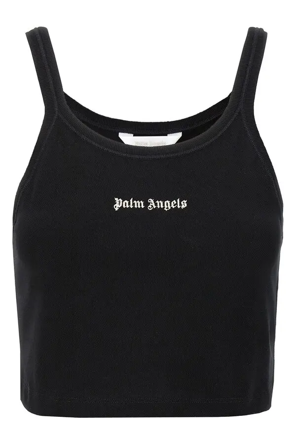 Palm Angels Classic Logo' Tank Top - White/black
