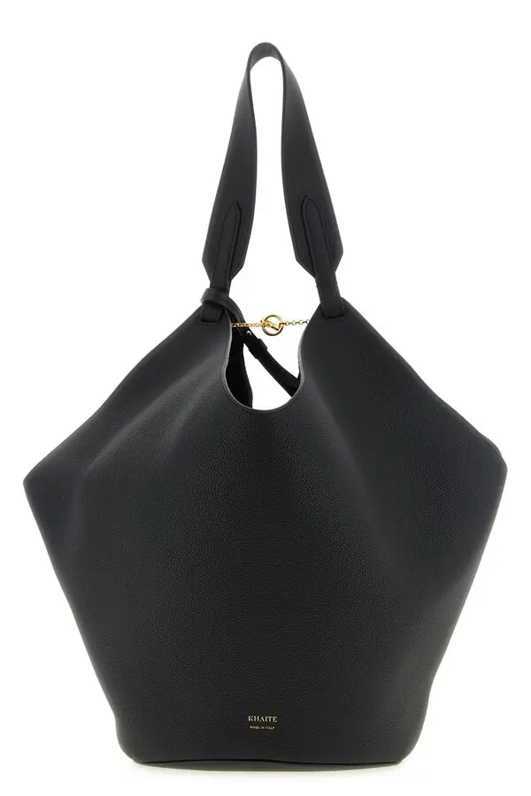 Khaite Medium Lotus Shopping Bag - Black
