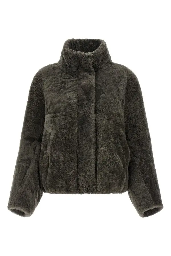 Brunello Cucinelli Cropped Lambskin Fur Jacket