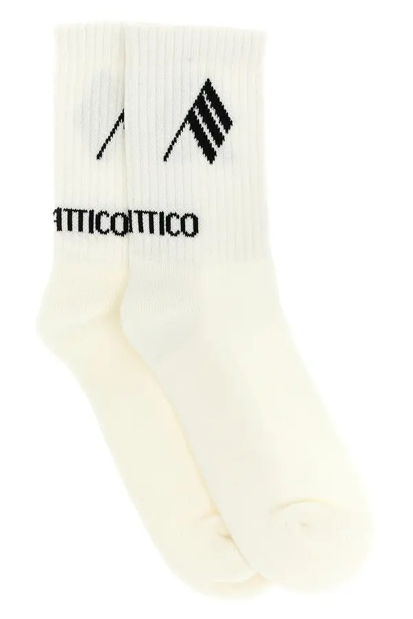 Attico Logo Intarsia Socks