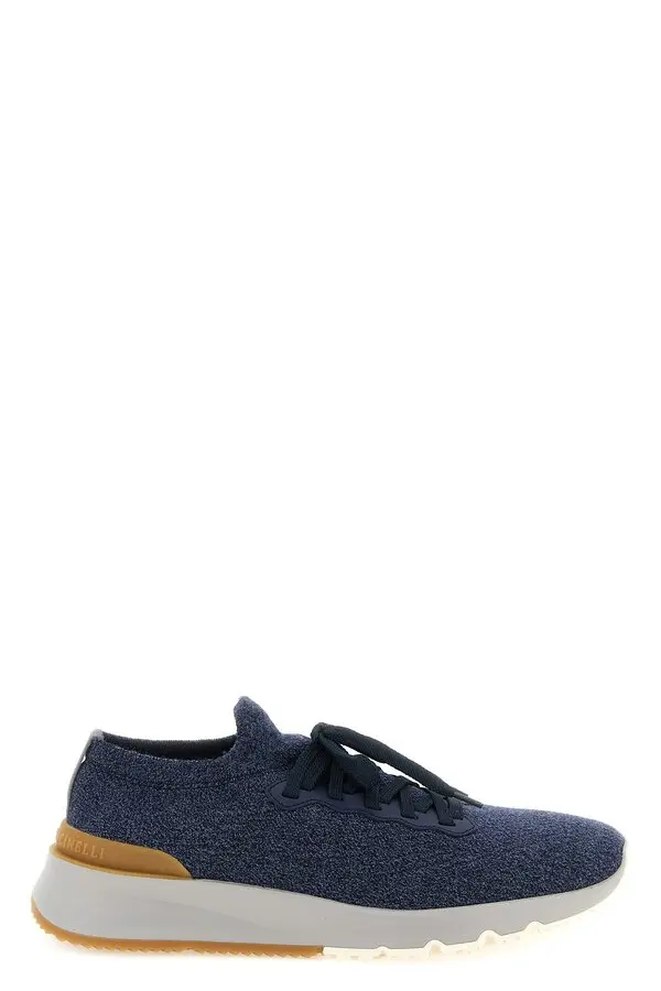 Brunello Cucinelli Jacquard Knit Sneakers
