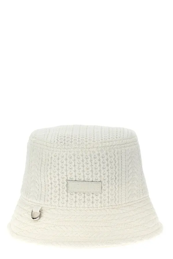 Jacquemus Le Bob Belo Bucket Hat - White