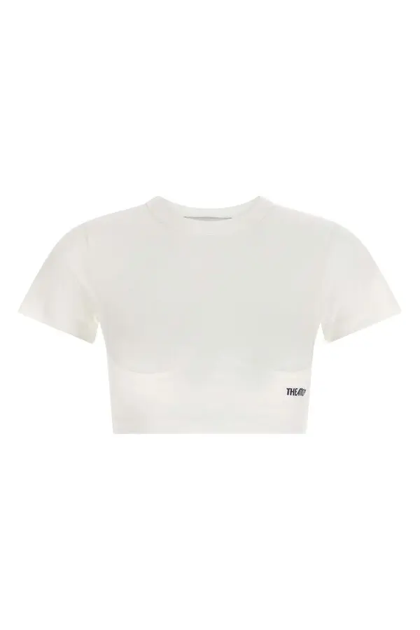 Attico Bustier Crop T-shirt - White