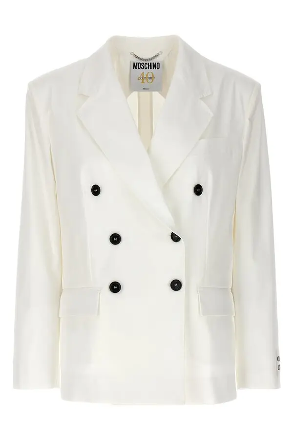 Moschino Double-breasted Cotton Blazer