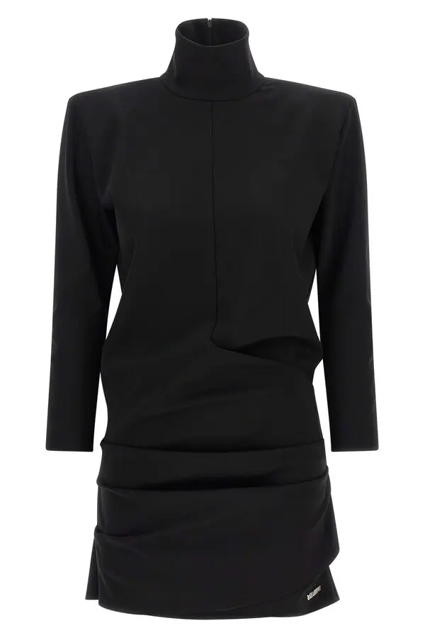 Attico Structured Shoulder Mini Dress