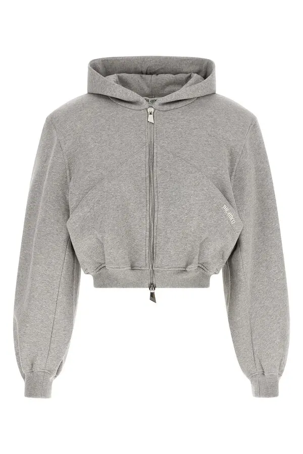 Attico Cropped Hooded Sweatshirt