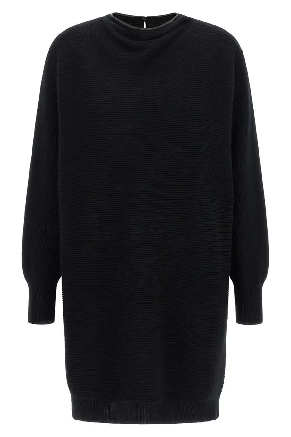 Brunello Cucinelli Precious Collar Dress