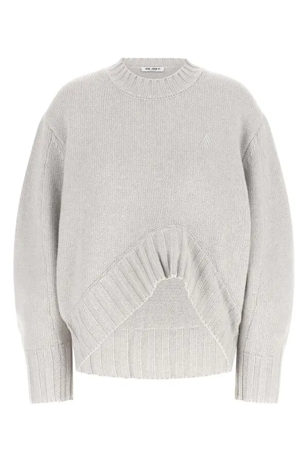 Attico Asymmetrical Hem Sweater - Gray