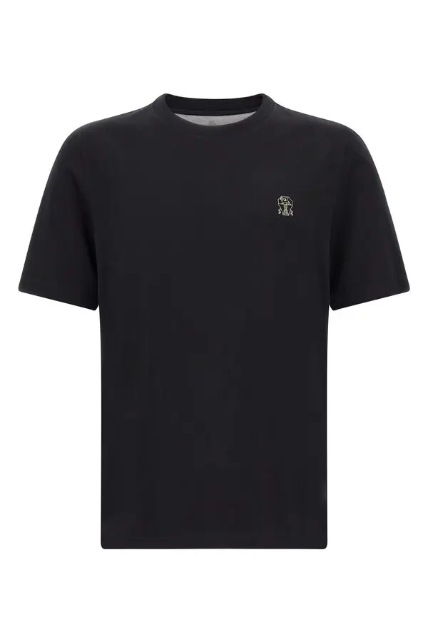 Brunello Cucinelli Logo Embroidery T-shirt