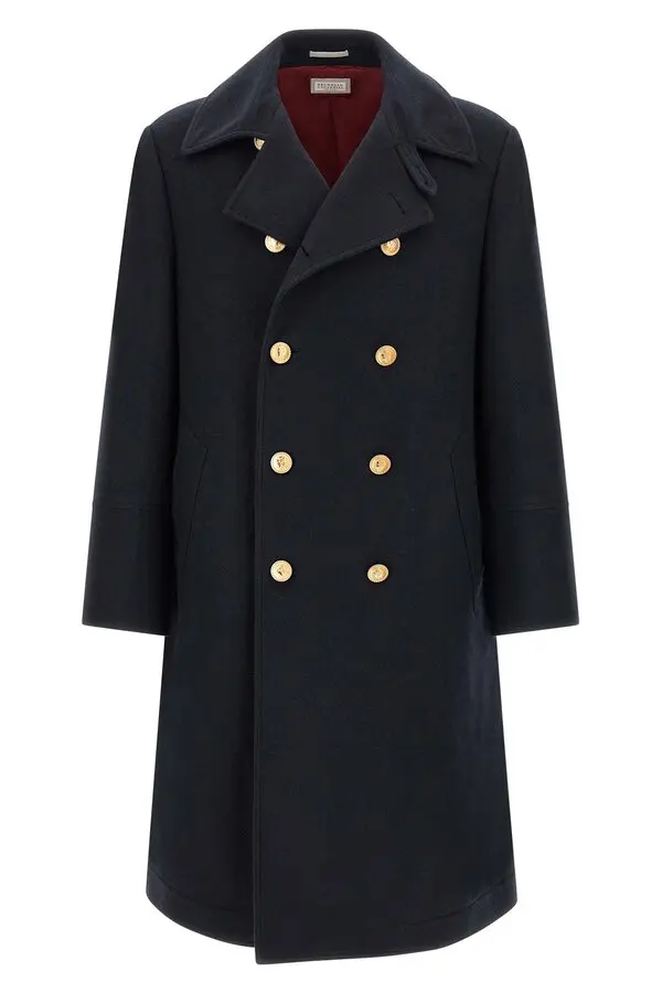 Brunello Cucinelli Cashmere Double-breasted Coat