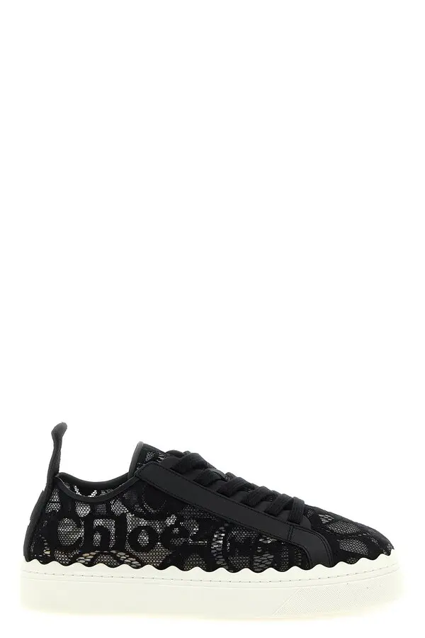 Chloé Lauren Lace Sneakers - Black