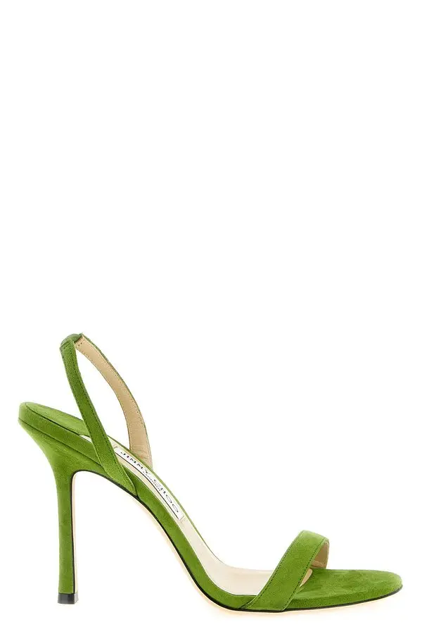 JIMMY CHOO Suede Jenn Sandals - Green