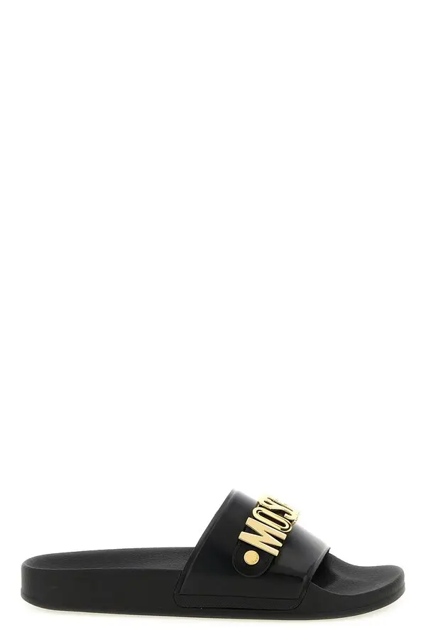 Moschino Pool Sandals - Gold