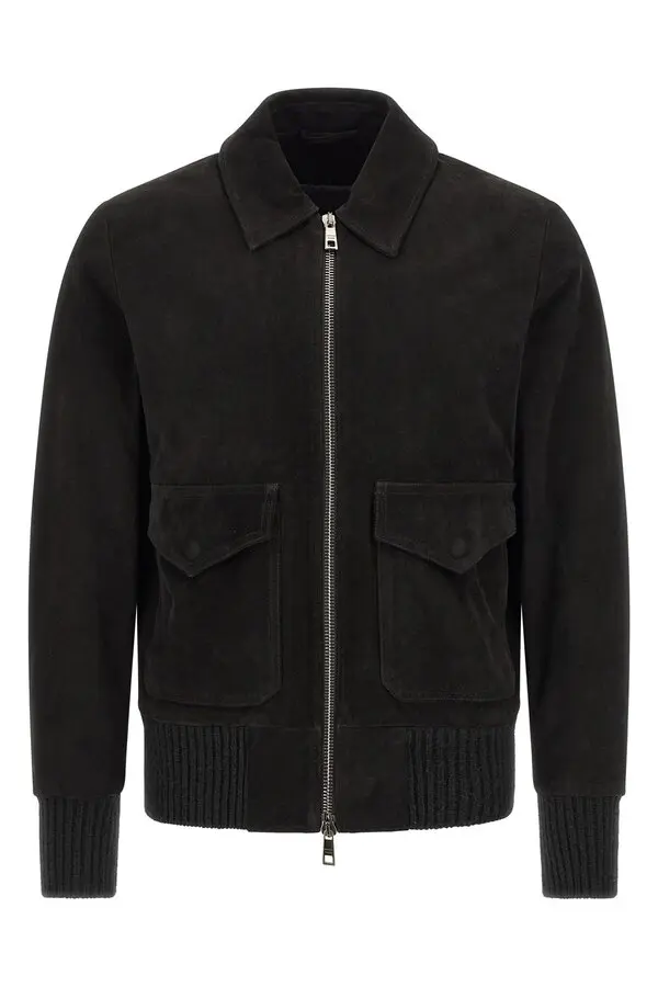 GIORGIO BRATO Leather Aviator Jacket