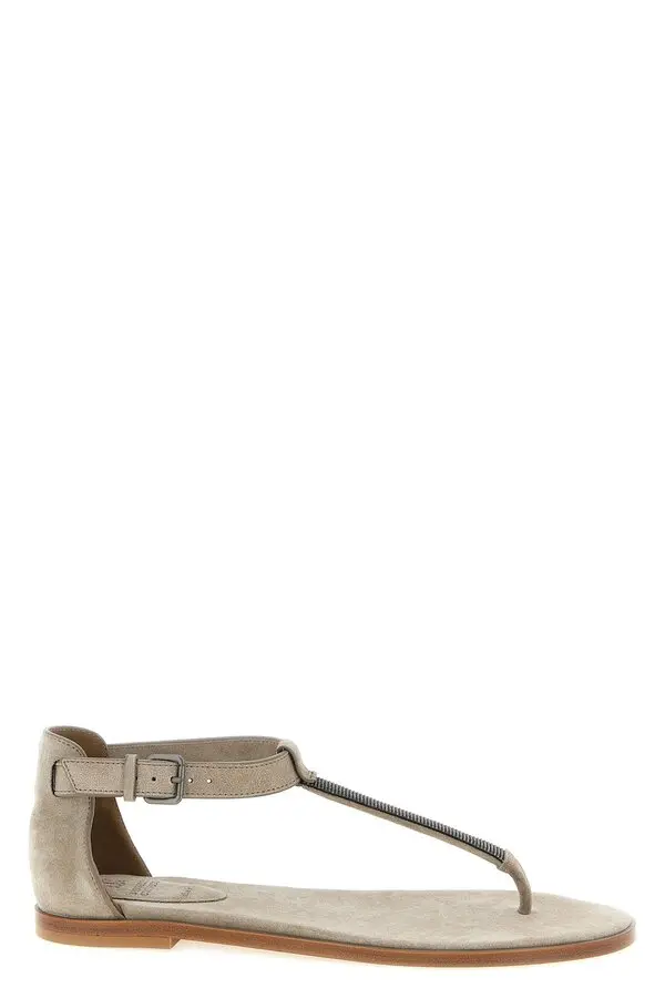 Brunello Cucinelli Precious Strap Sandals