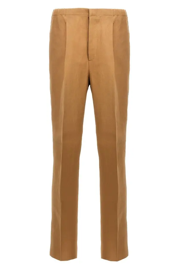 Fendi Paper Canvas Pants - Beige
