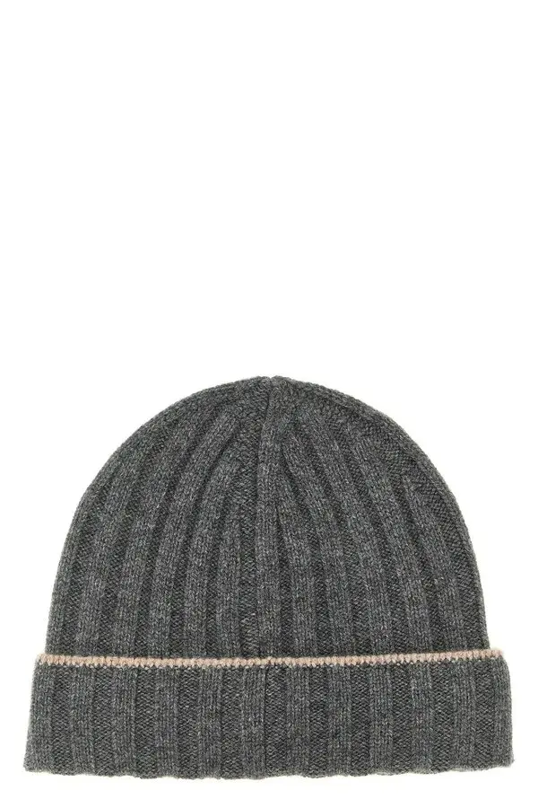 Brunello Cucinelli Cashmere Beanie - Gray