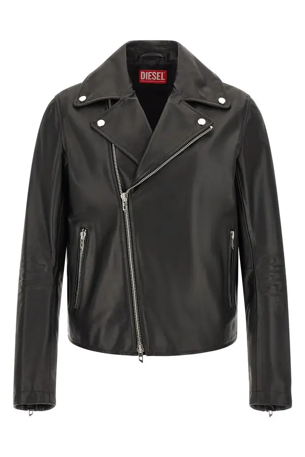 DIESEL® L-eo-wrd Biker Jacket - Black