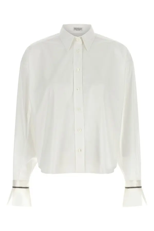 Brunello Cucinelli Shiny Cuffs Shirt