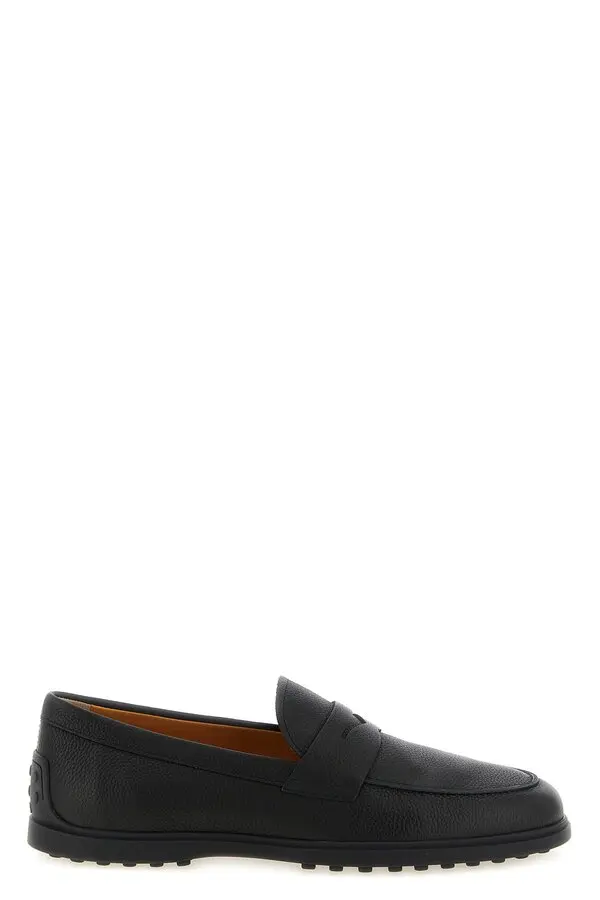 TOD'S Hammered Leather Moccasins